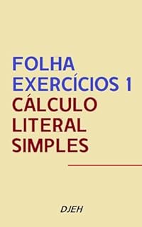 Folha Exercícios 1 Cálculo Literal Simples - eBook, Resumo, Ler Online ...